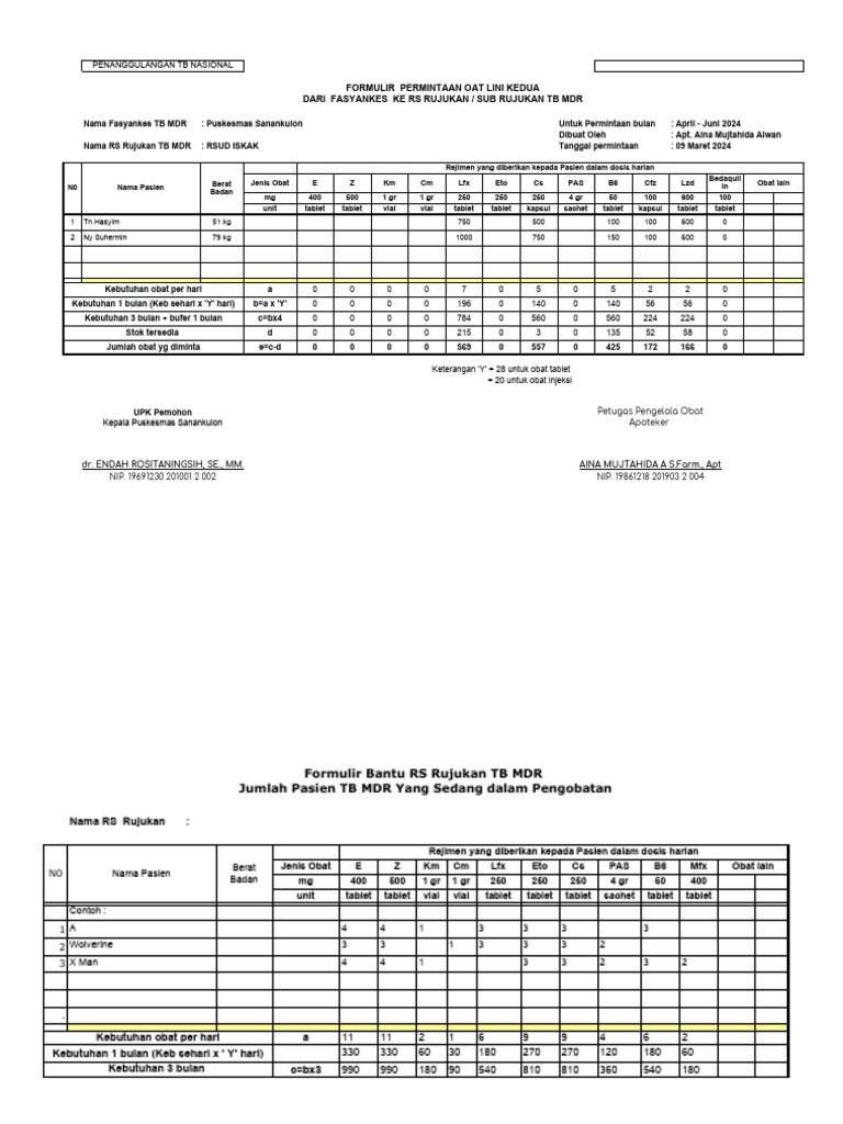 FORM Logistik MDR Permintaan APR-JUni 24 | PDF