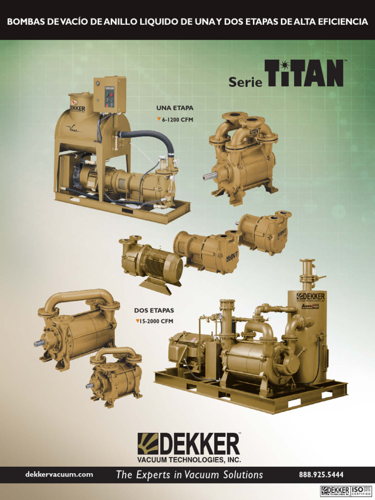 Titan Brochure SPANISH | PDF | Rodamiento (Mecánico) | Líquidos