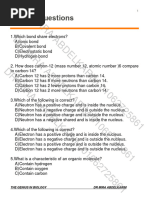 ACT Biology Practice Test DR Mai Abd El Salam 1 10 | PDF | Synapse ...