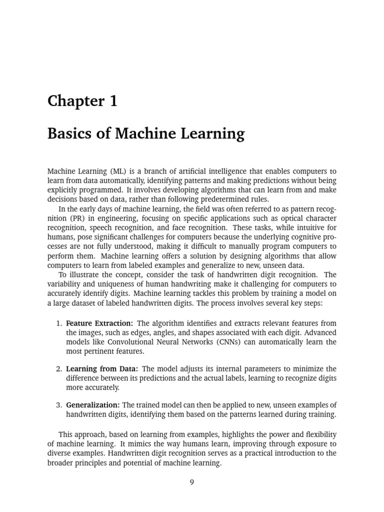 Chap 1 | PDF | Machine Learning | Artificial Neural Network