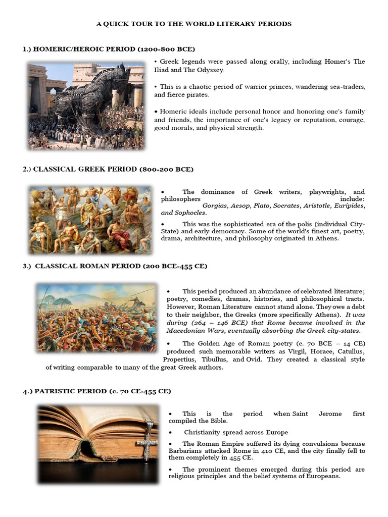 Literary Eras | PDF | Postmodern Literature