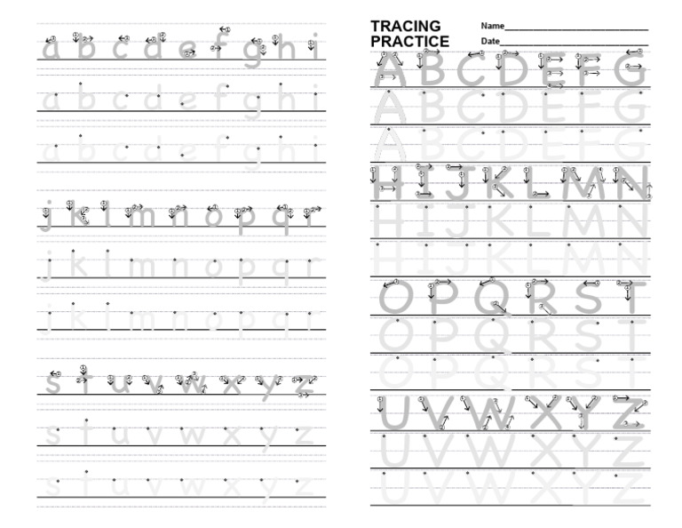 LetterPractice Withtracing 01 | PDF