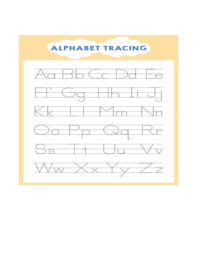 Tracing ABC Upper and Lower | PDF