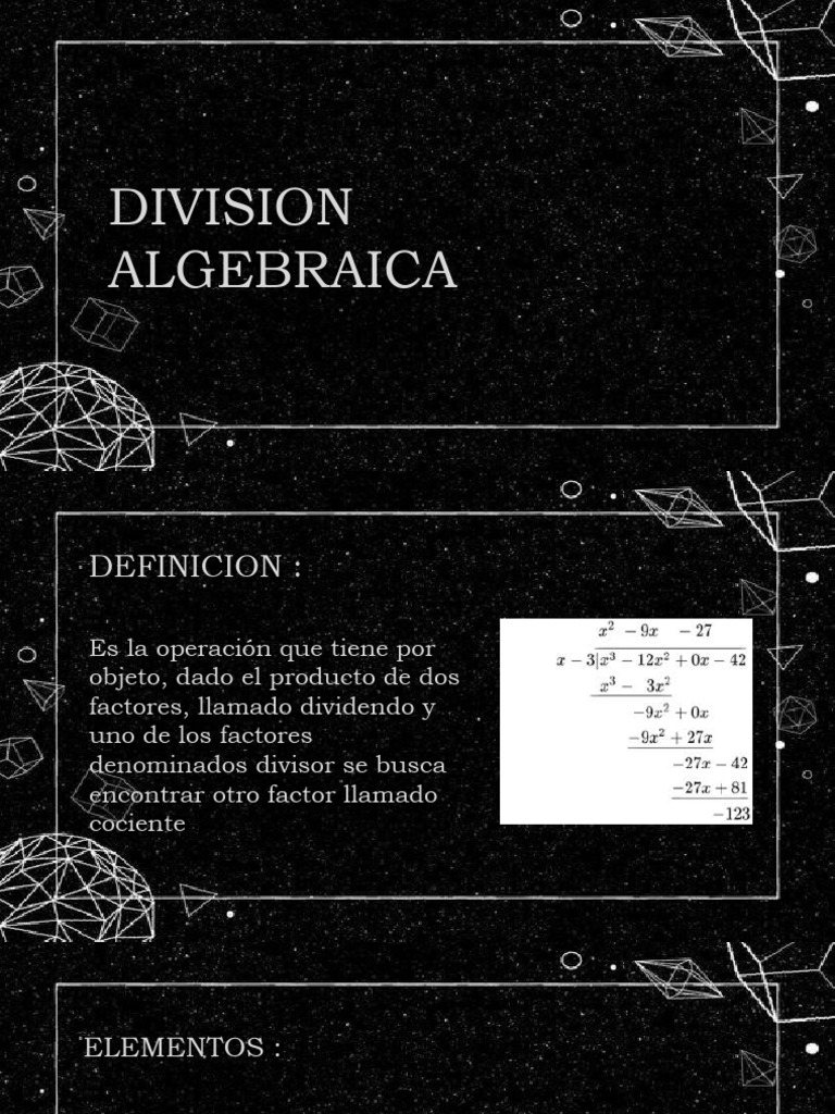 Division Algebraica 1 | PDF | División (Matemáticas) | Matemáticas
