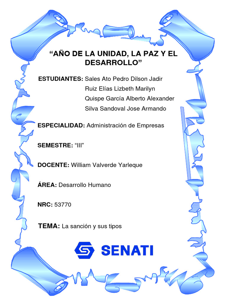 La Sancion y Sus Tipos | PDF | Derecho