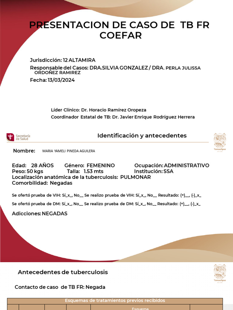 Esquema DOTBAl en Tuberculosis Pulmonar | PDF | Tuberculosis | Ciencias ...