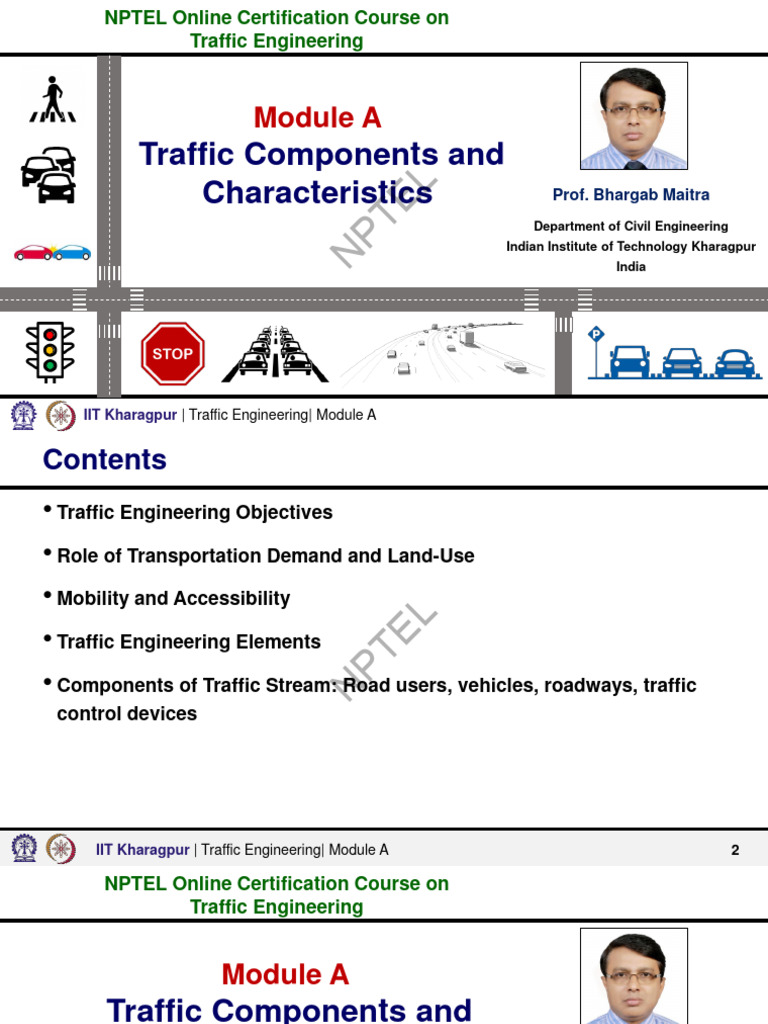 Study Material Week 01 TE-Module-A | PDF | Traffic | Visual Perception