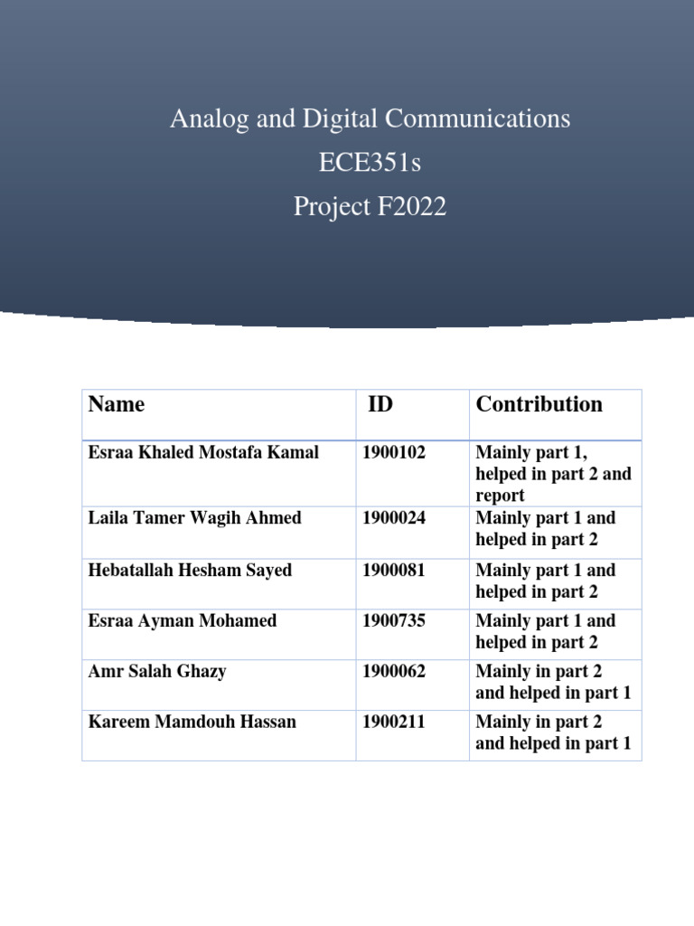 ADC Project - Esraa Khaled | PDF | Signal To Noise Ratio | Algorithms