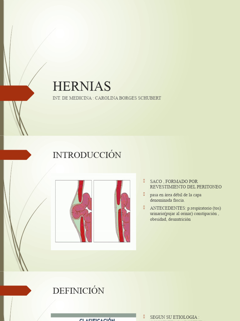 Hernias Presentacion | PDF