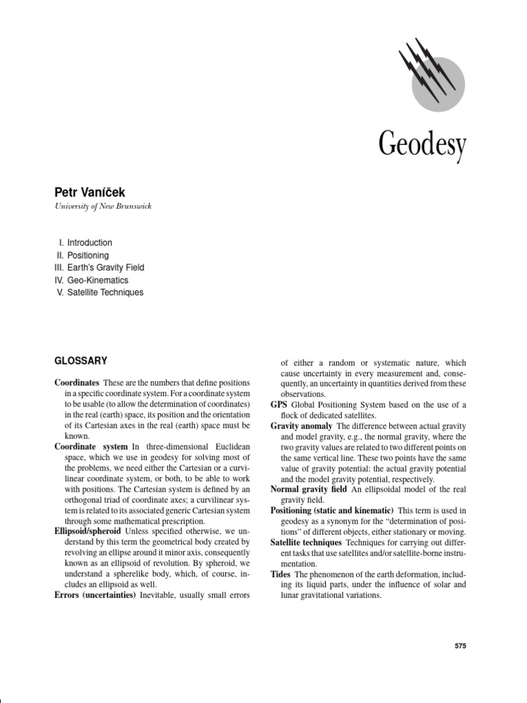 Geodesy Chapter | PDF | Geodesy | Height