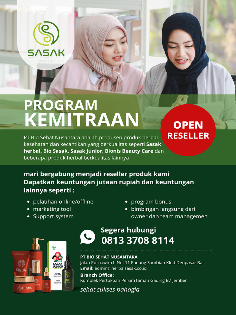 Sasak Corporate Reseller Flyer | PDF