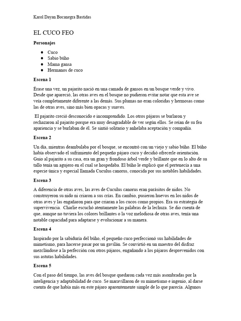 El Cuco Feo | PDF | Aves | Ornitología