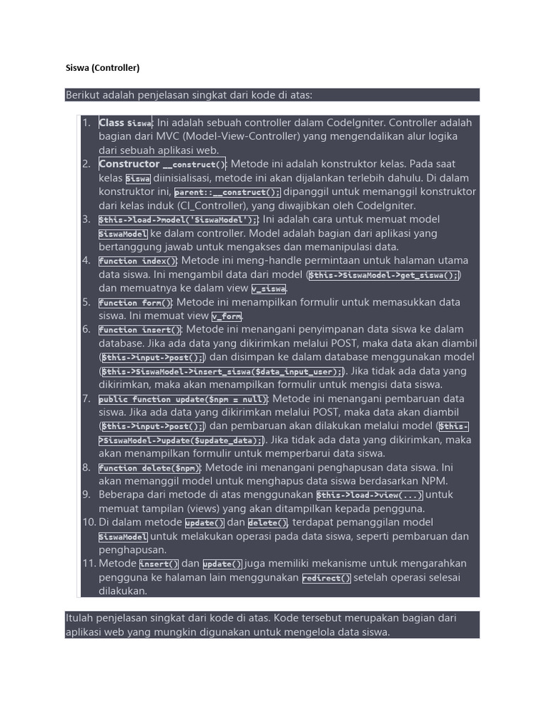 Pengertian CRUD dalam CodeIgniter | PDF | Karier & Perkembangan