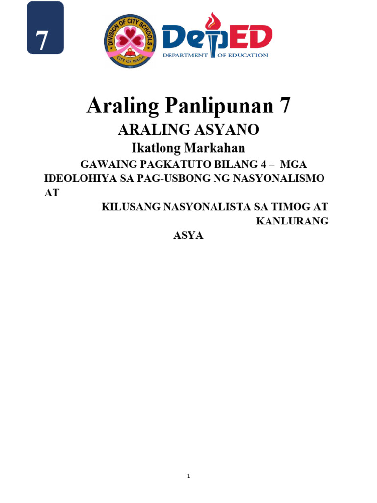 LAS AP7 Q3 4 1 Word | PDF