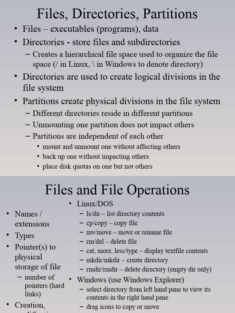 Lecture 5 | PDF | Computer File | File System