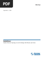 NFPA 72 Smoke Detector Spacing Guide | PDF | Area | Ceiling
