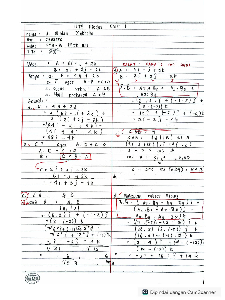 PTB B - Fisika Dasar - UTS | PDF