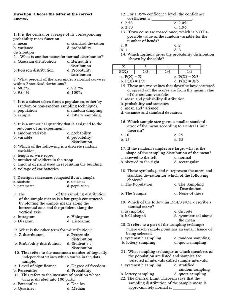 Summative | PDF | Normal Distribution | Probability Distribution