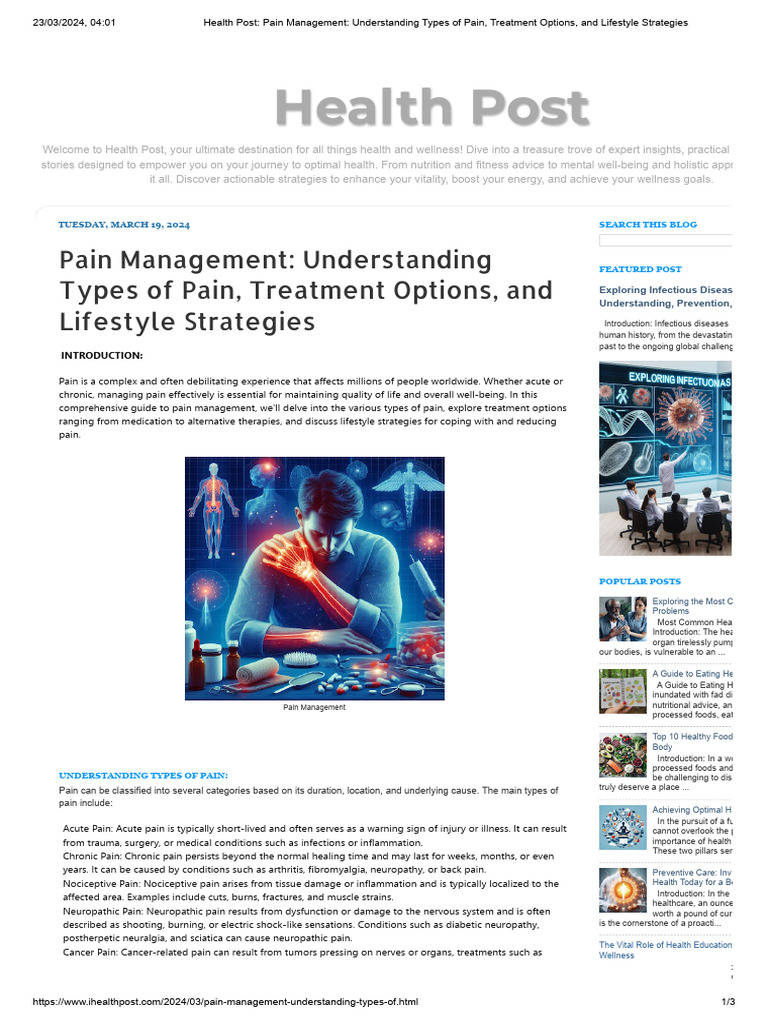 Pain Management_ Understanding Types of Pain, Treatment Options, And ...