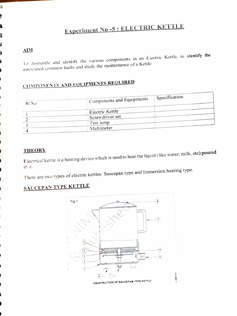 Kettle | PDF | Electrical Connector | Electricity
