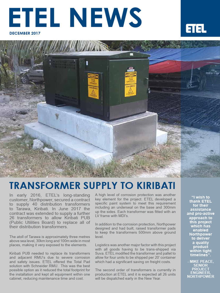 ETEL NEWS December 2017 Web | PDF | Transformer | Nature