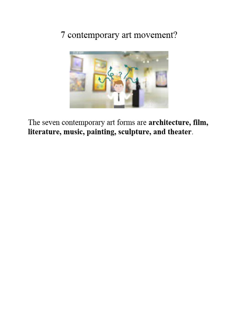 7 Contemporary Art Movement Final Grade 12 | PDF