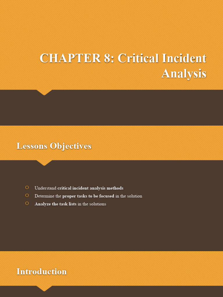 8, 9 10 - Critical Incident, Issue, Objective | PDF | Thought ...