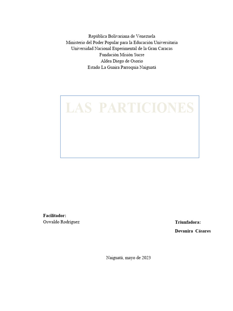 Deyanira Los Sistema O y Particiones | PDF | Bios | Arranque