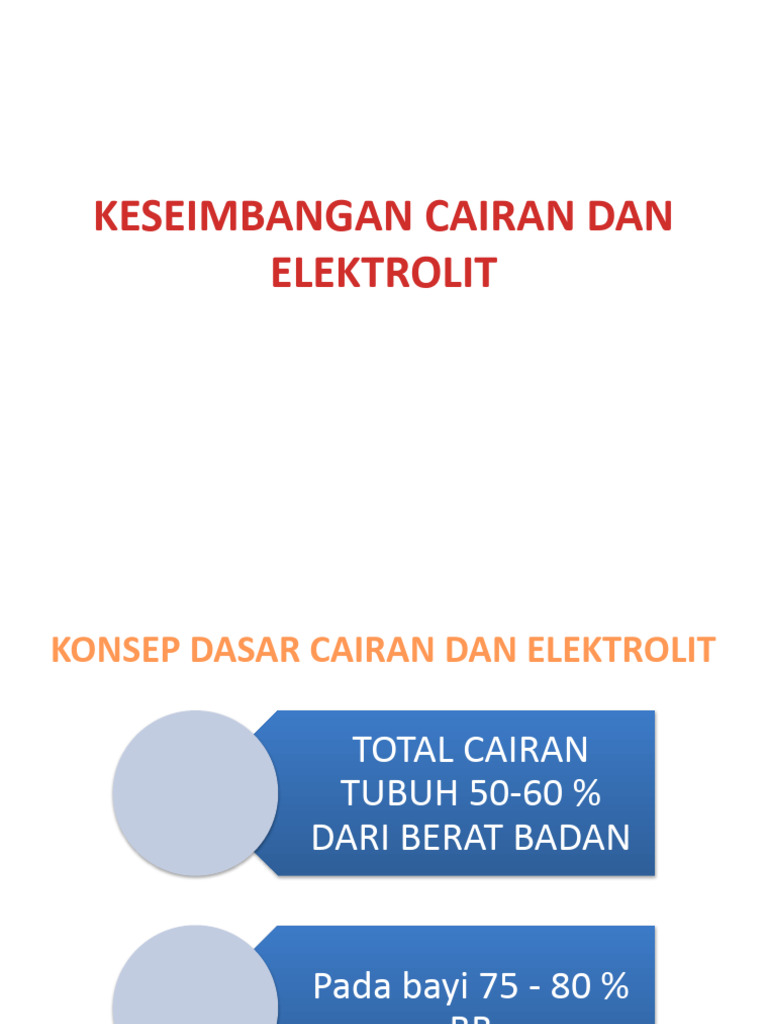 Keseimbangan Cairan dan Elektrolit Dewasa | PDF | Kesehatan Holistik