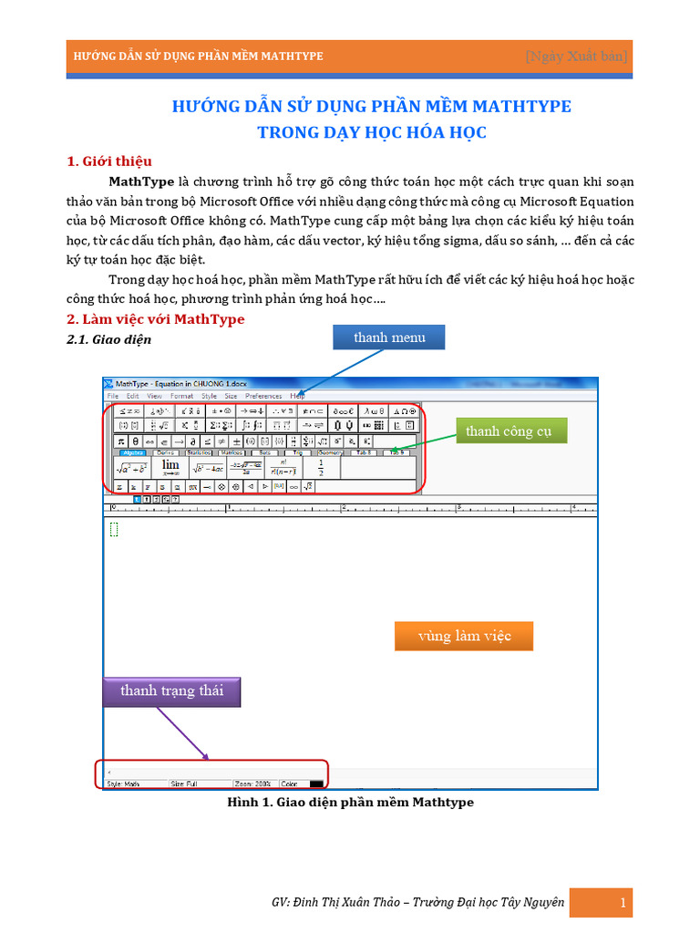 HƯỚNG DẪN SỬ DỤNG PHẦN MỀM MATHTYPE | PDF