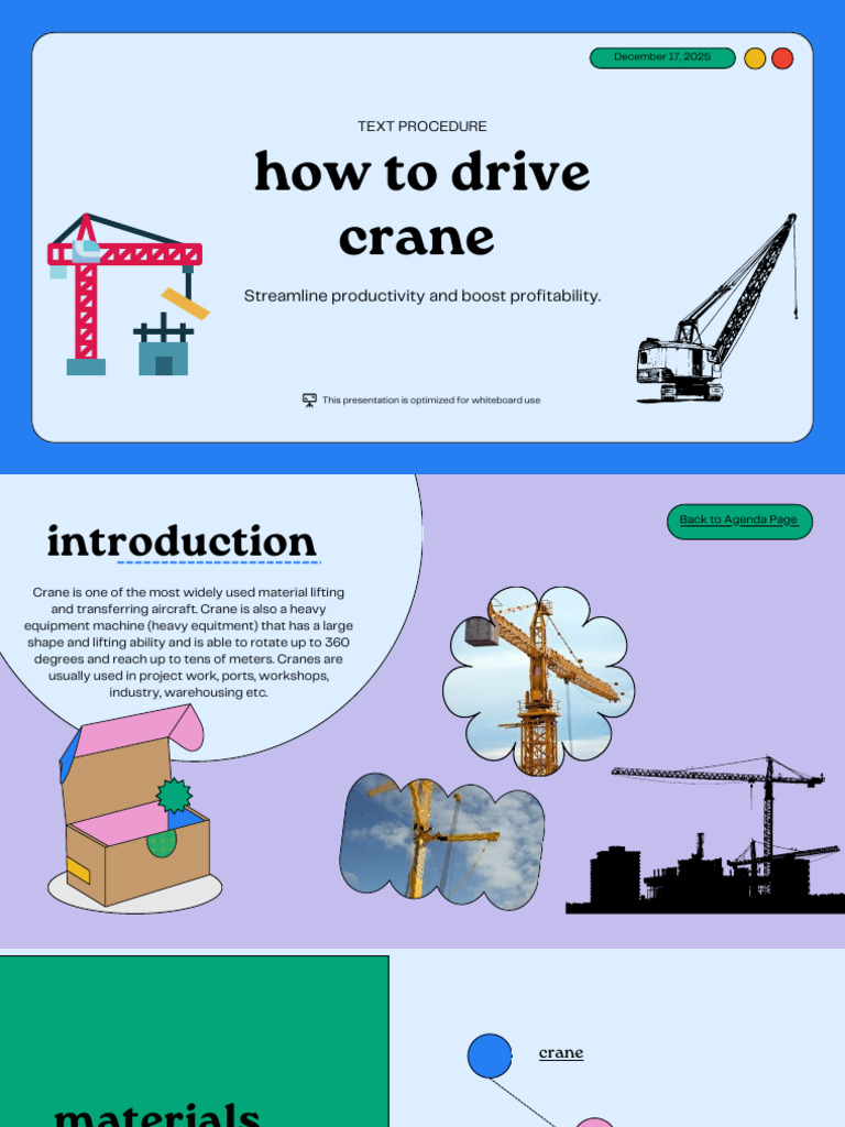 how to drive crane Whiteboard | PDF