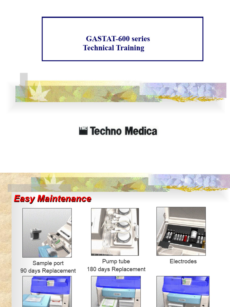GASTAT-60X Blood Gas System Technical Training | PDF