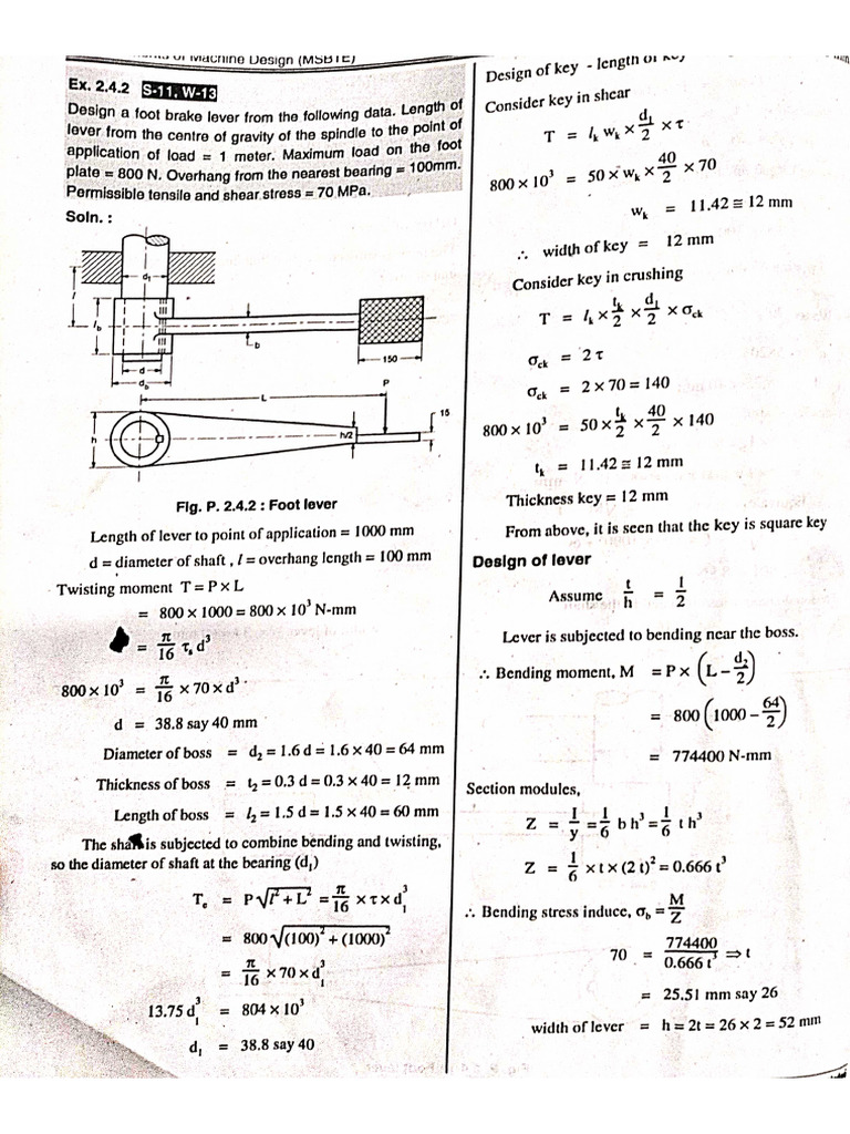 Lever Problems | PDF