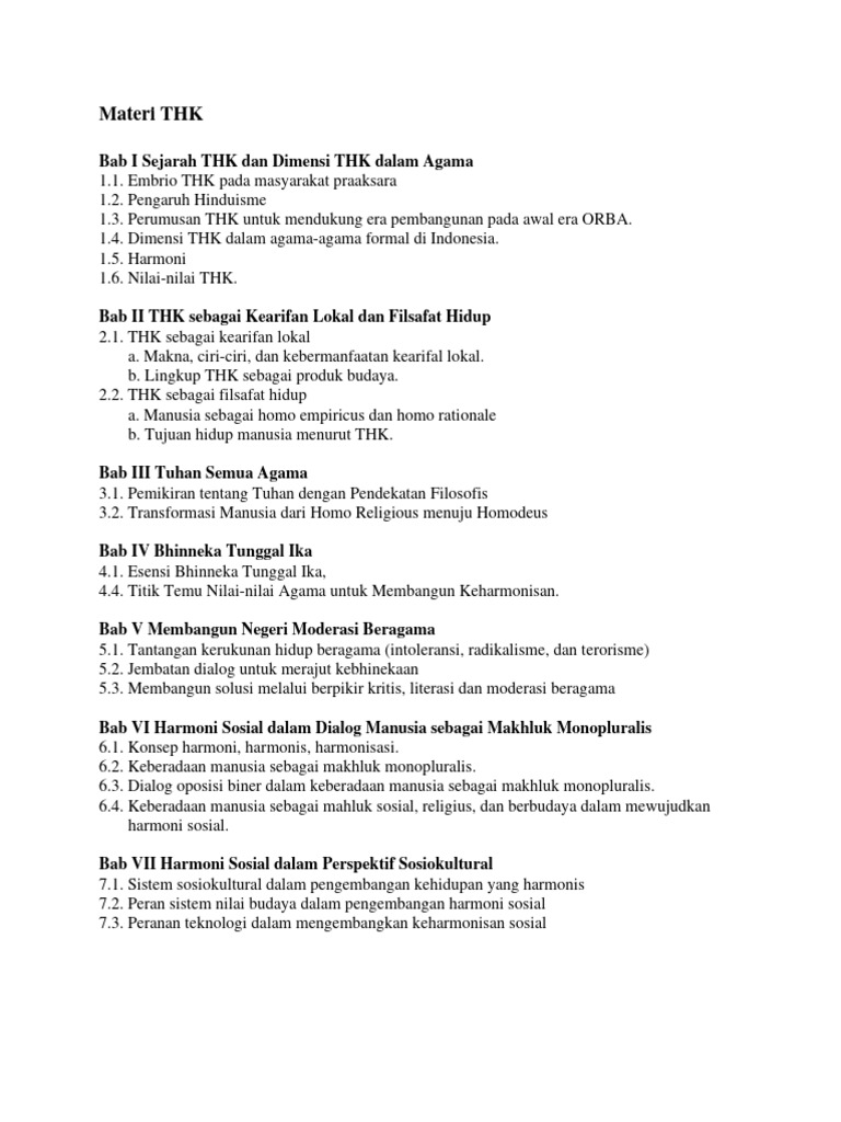 Materi THK | PDF