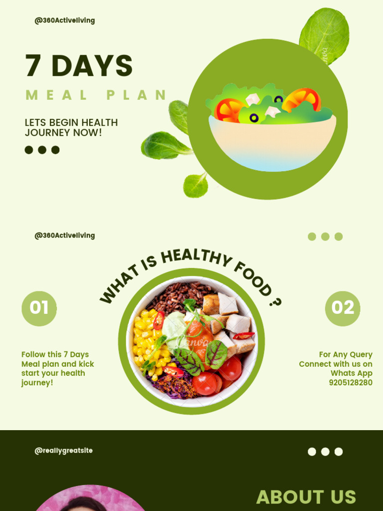 7 Days Meal Plan | PDF