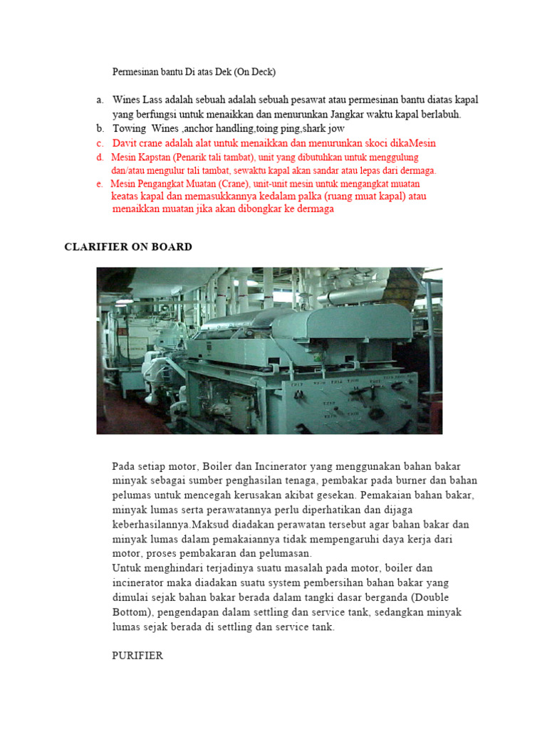 Permesinan Bantu Di Atas Dek | PDF | Sains & Matematika | Teknologi & Rekayasa