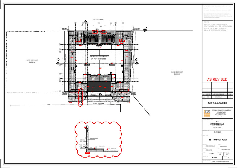 A-100 Setting Out Plan | PDF