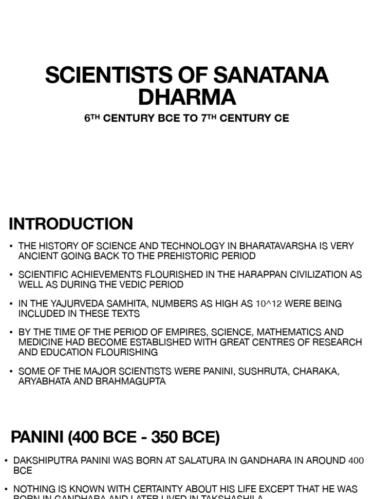 Ancient Indian Scientists and Their Contributions | PDF