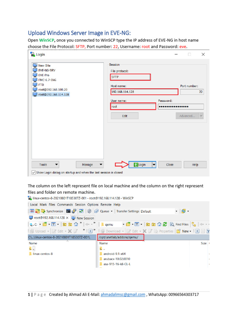 Upload Windows Server to EVE-NG Guide | PDF | Computers | Technology ...