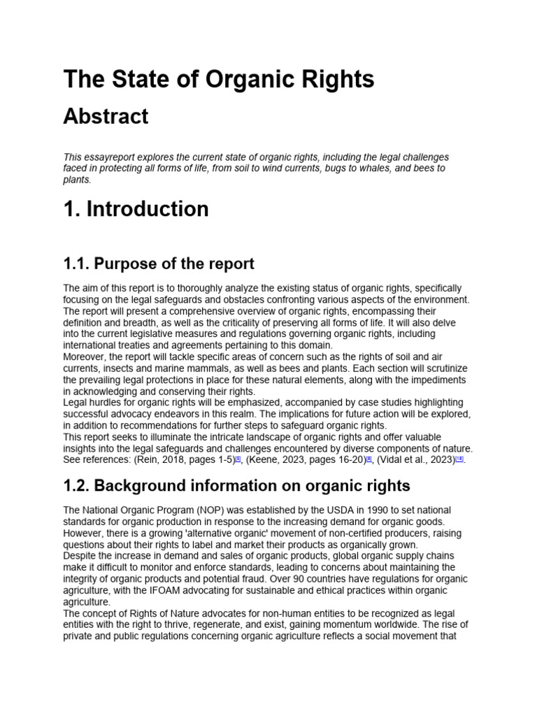 The State of Organic Rights | PDF | Fertilizer | Crop Rotation