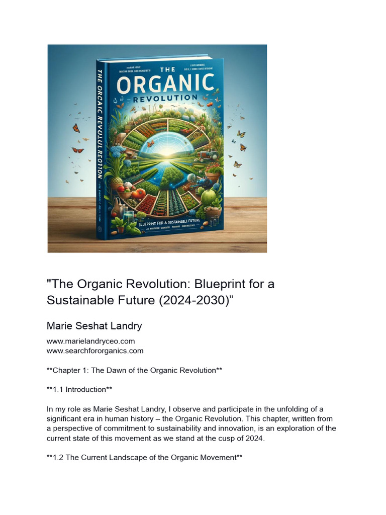 The Organic Revolution Blueprint For A Sustainable Future (2024-2030) | PDF