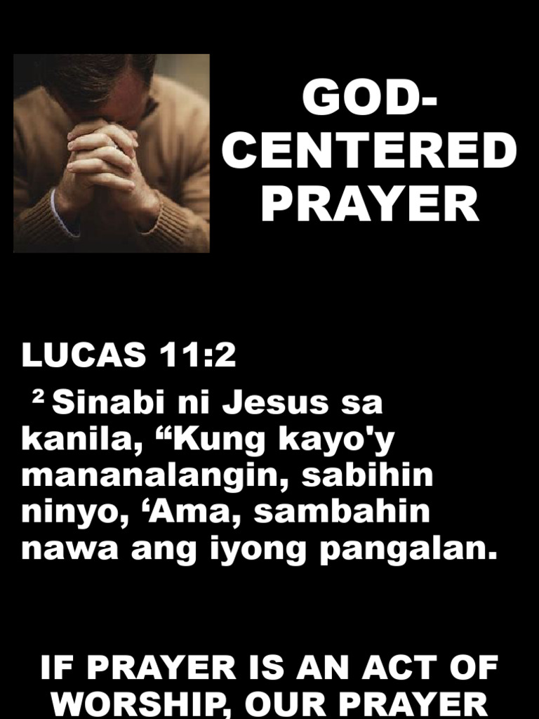 God Centered Prayer | PDF