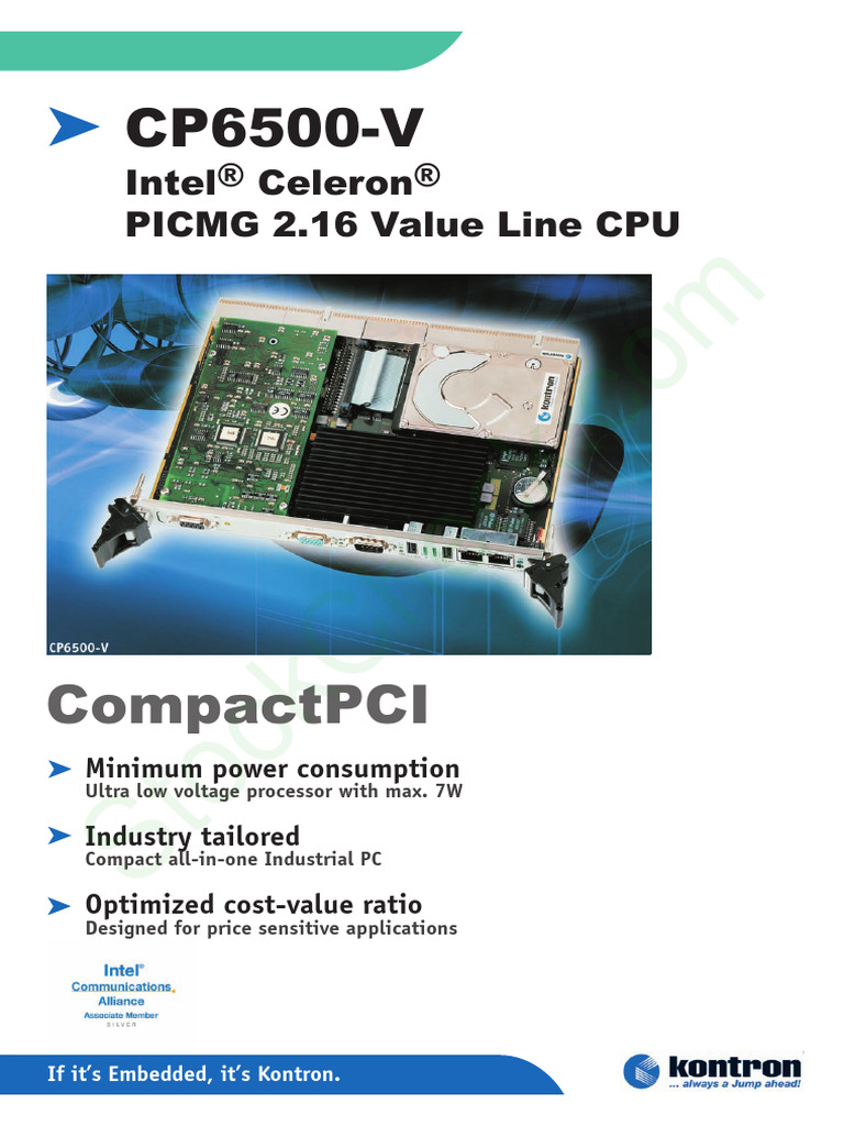 Kontron Cp6500 V Cpcipicmg 2 16 Cpu Board Datasheet 160298 | PDF | Bios ...