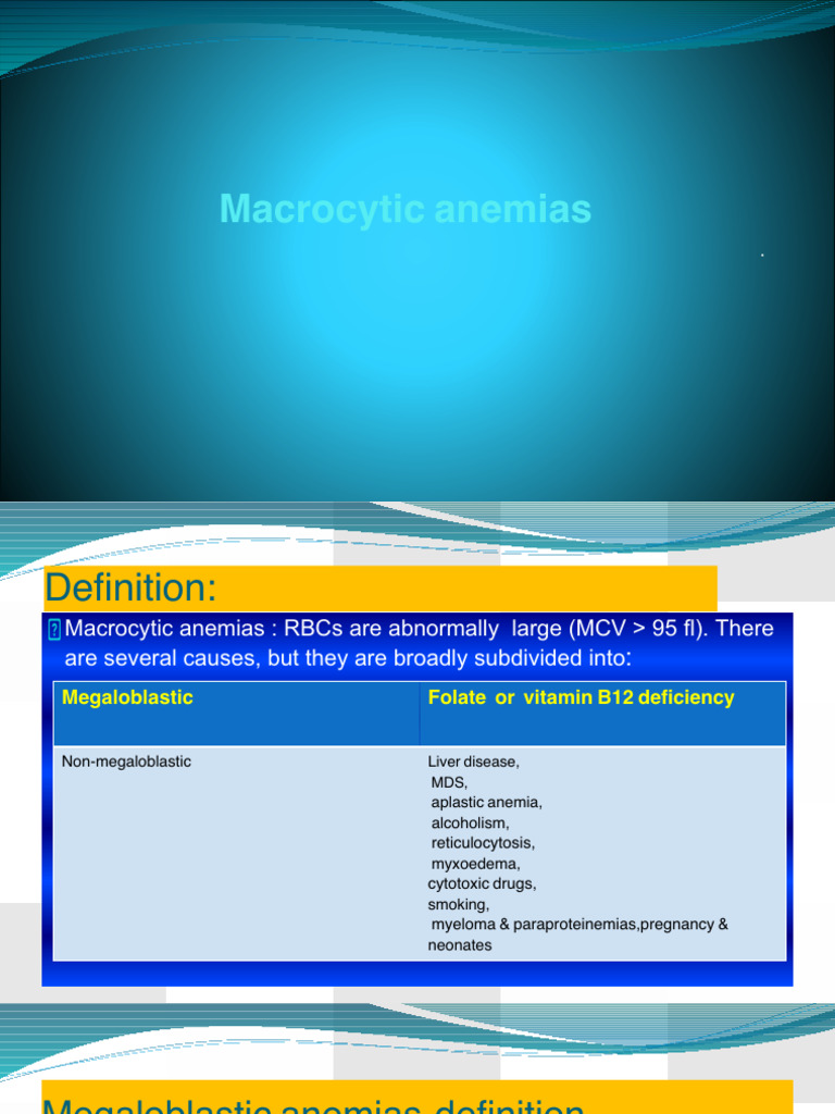 Lab. Macrocytic Anemias | PDF