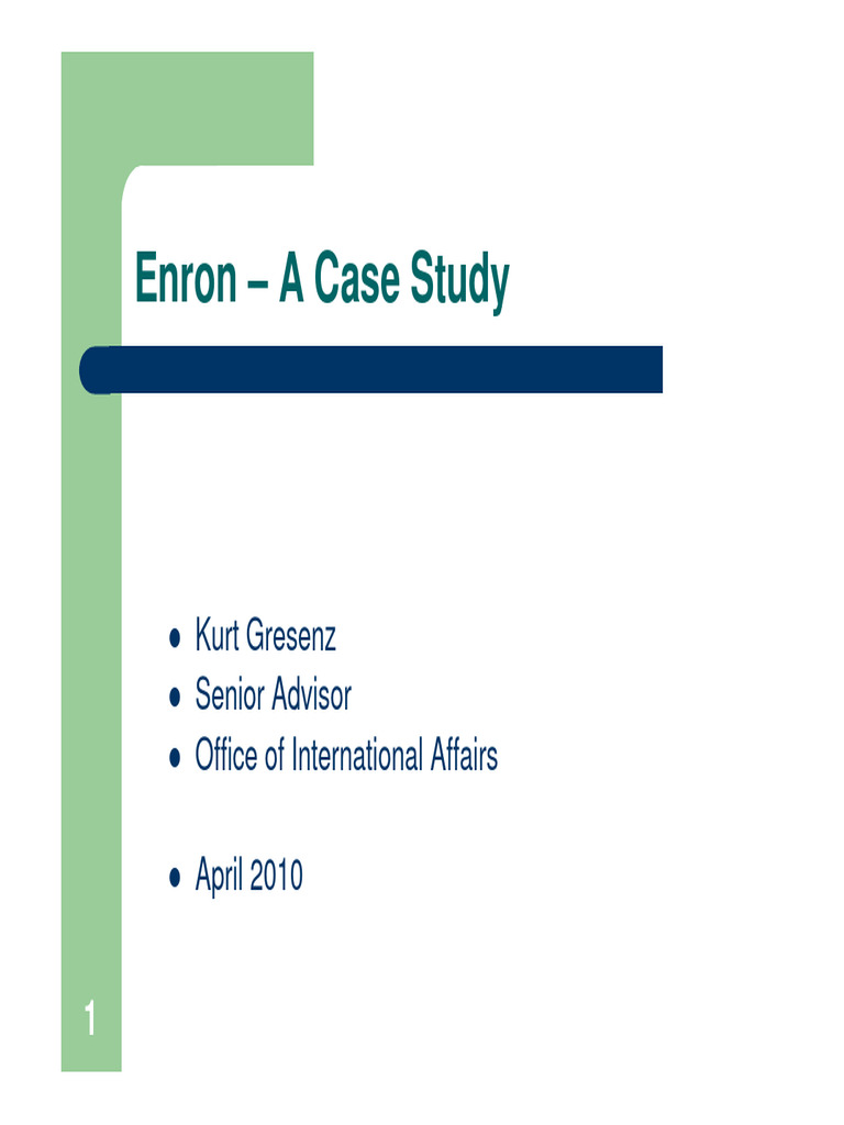 Enron's Raptor Fraud Explained | PDF | Enron | Business Economics