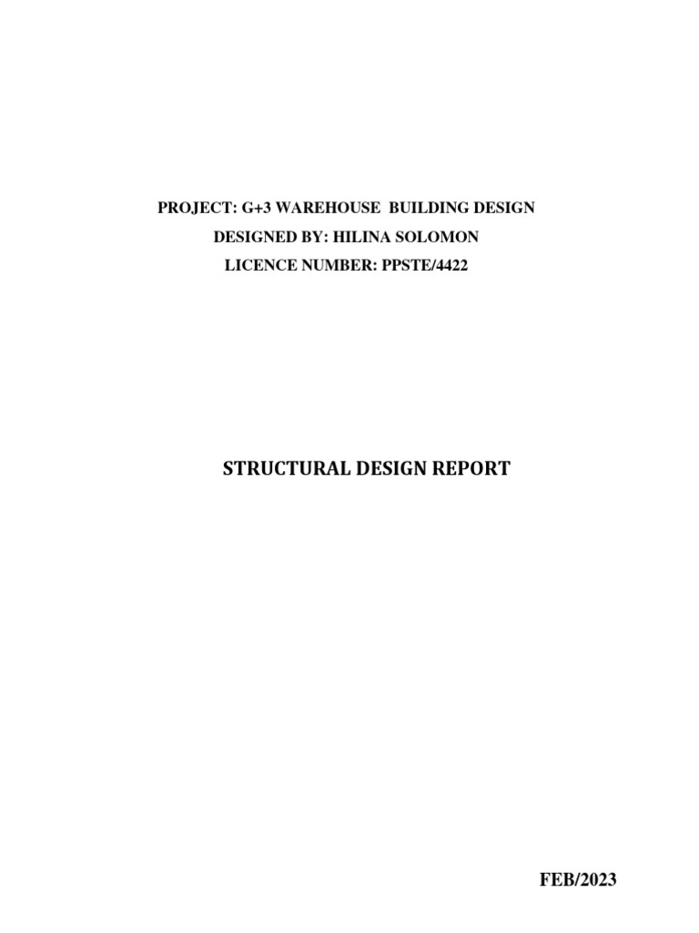 Structural Design | PDF | Structural Load | Beam (Structure)
