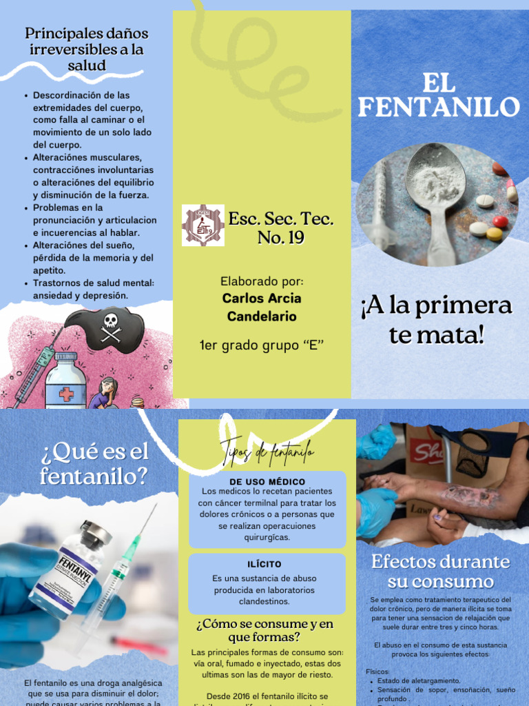 Tríptico Fentanilo | PDF | Fentanilo | Medicina CLINICA