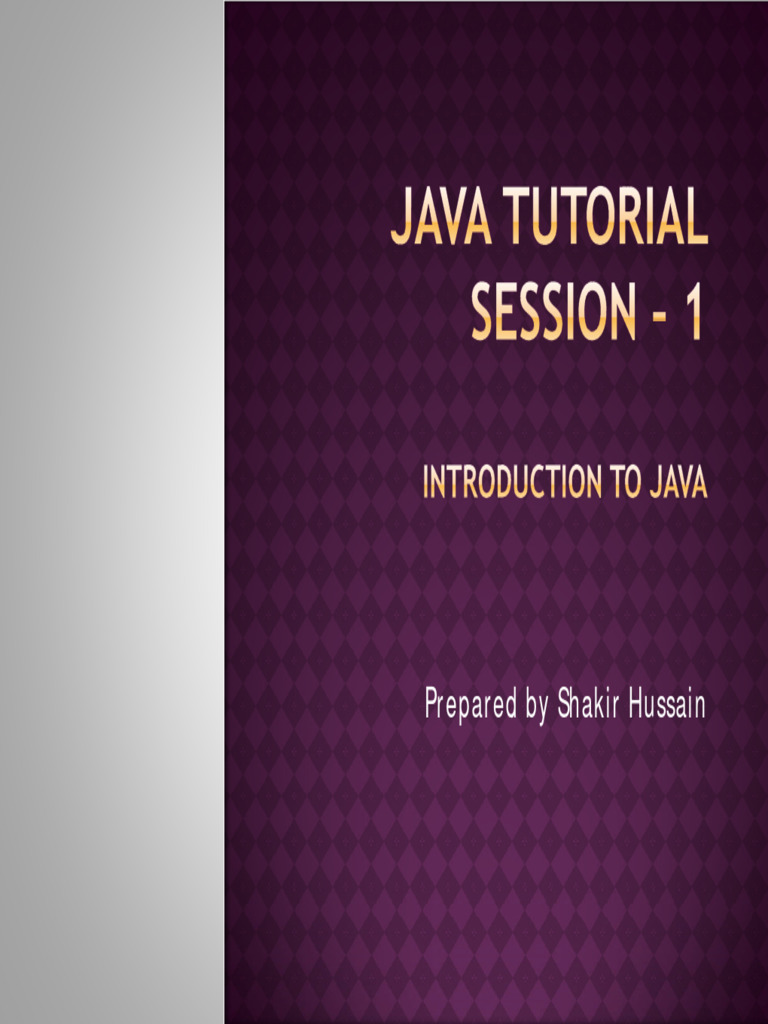 001_Introduction to Java | PDF | Java Virtual Machine | Java (Programming Language)