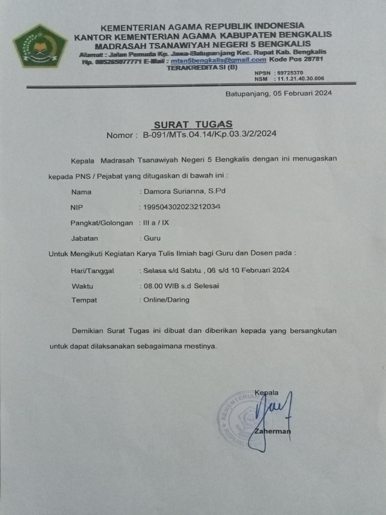 Sertifikat Karya Ilmiah Guru Dan Dosen | PDF