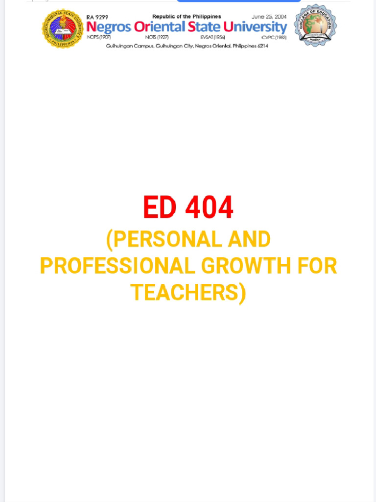 Ed 404 | PDF